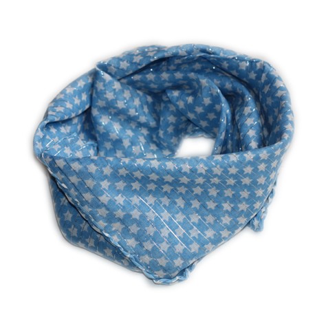 Foulard bleu étoilé