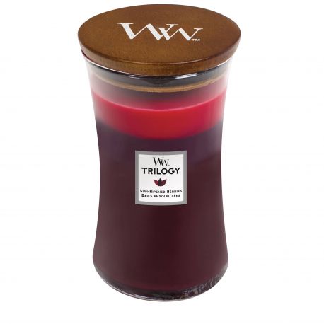 WoodWick | Sun-Ripened Berries | Bougies parfumées à mèche crépitante