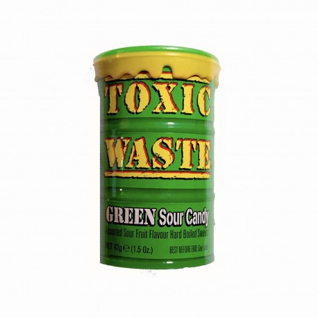 Toxic Waste Green | Bonbons super acidulés aux goûts fruités